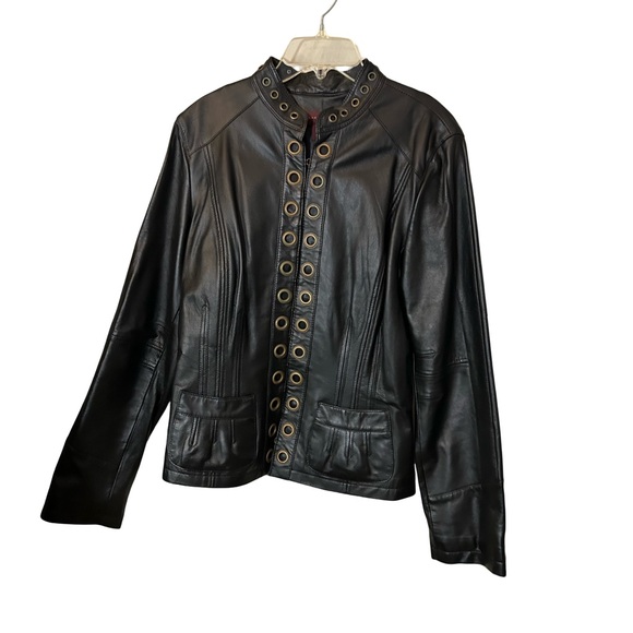 margaret godfrey | Jackets & Coats | Brand New Black Leather ...